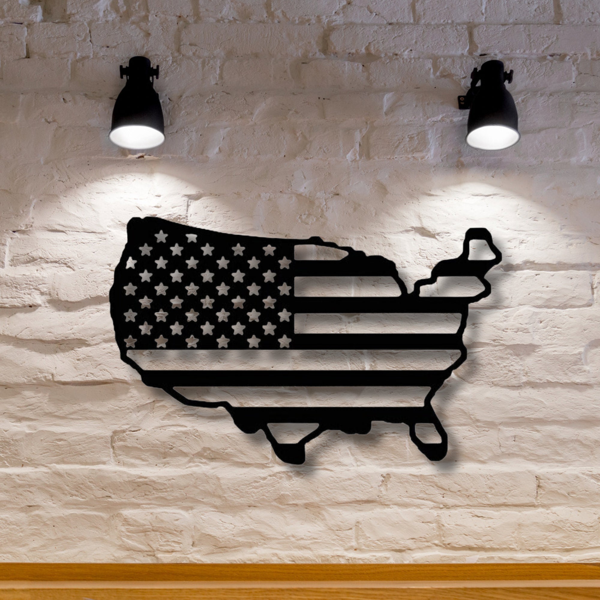 American Flag, Metal American Flag, Custom American Flag Sign, America ...