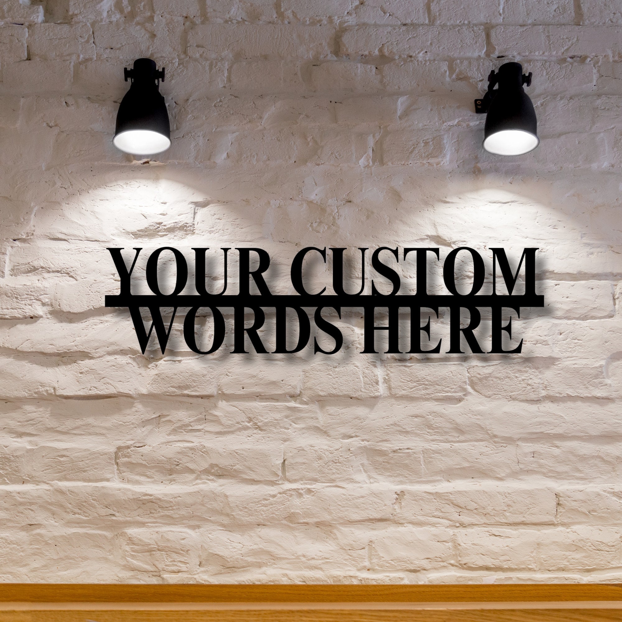 Custom Metal Words Sign, Personalized Metal Sign, Custom Metal Sign ...