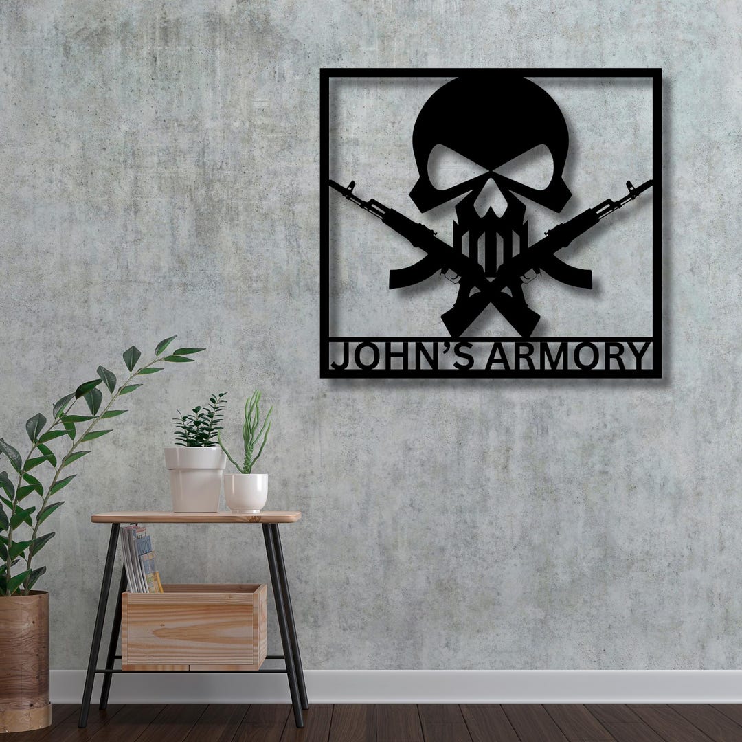 Custom Metal Armory Sign, Personalized Military Decor, Custom Armory ...