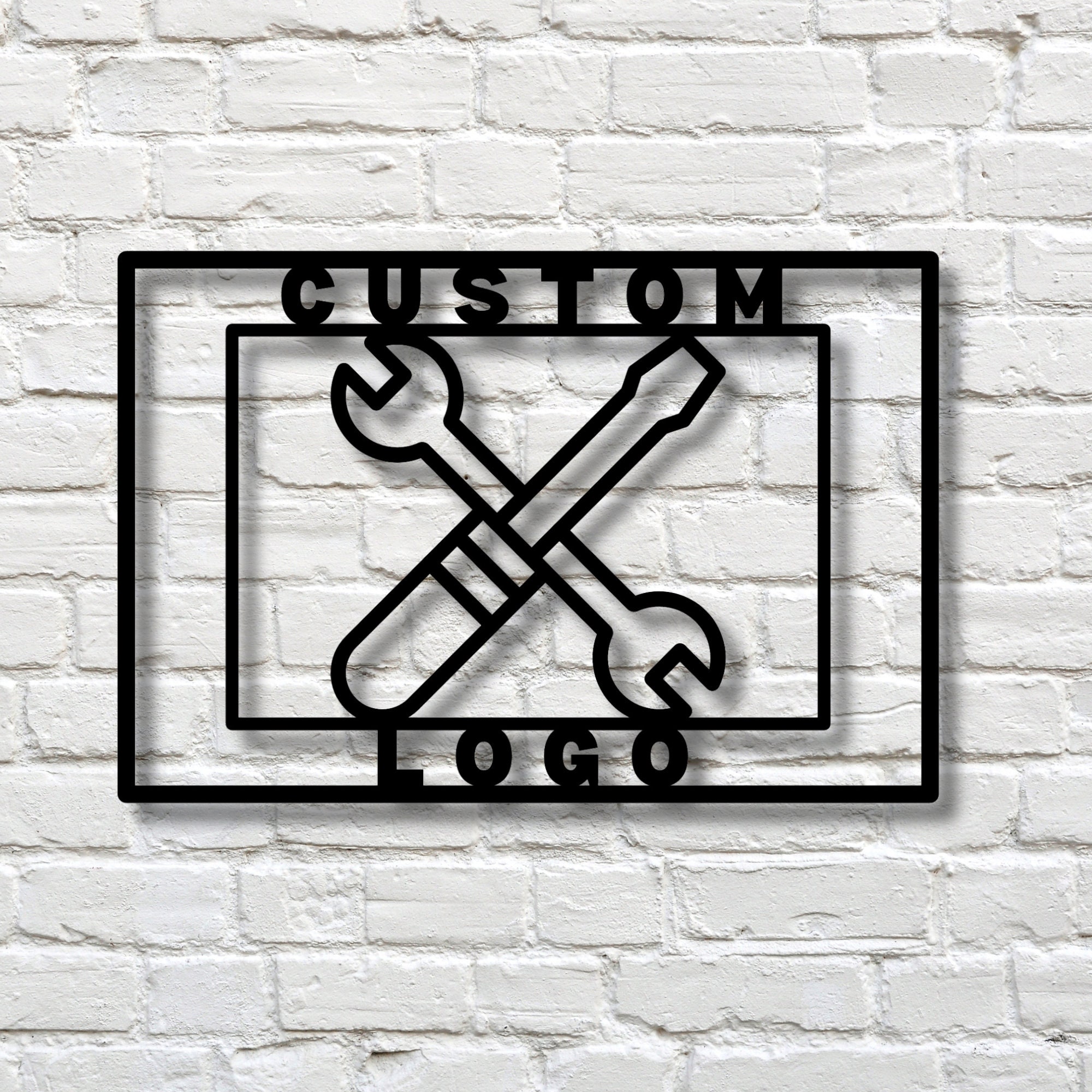 Custom Logo Sign, Your Custom Text Metal Sign,your Logo Here Sign ...