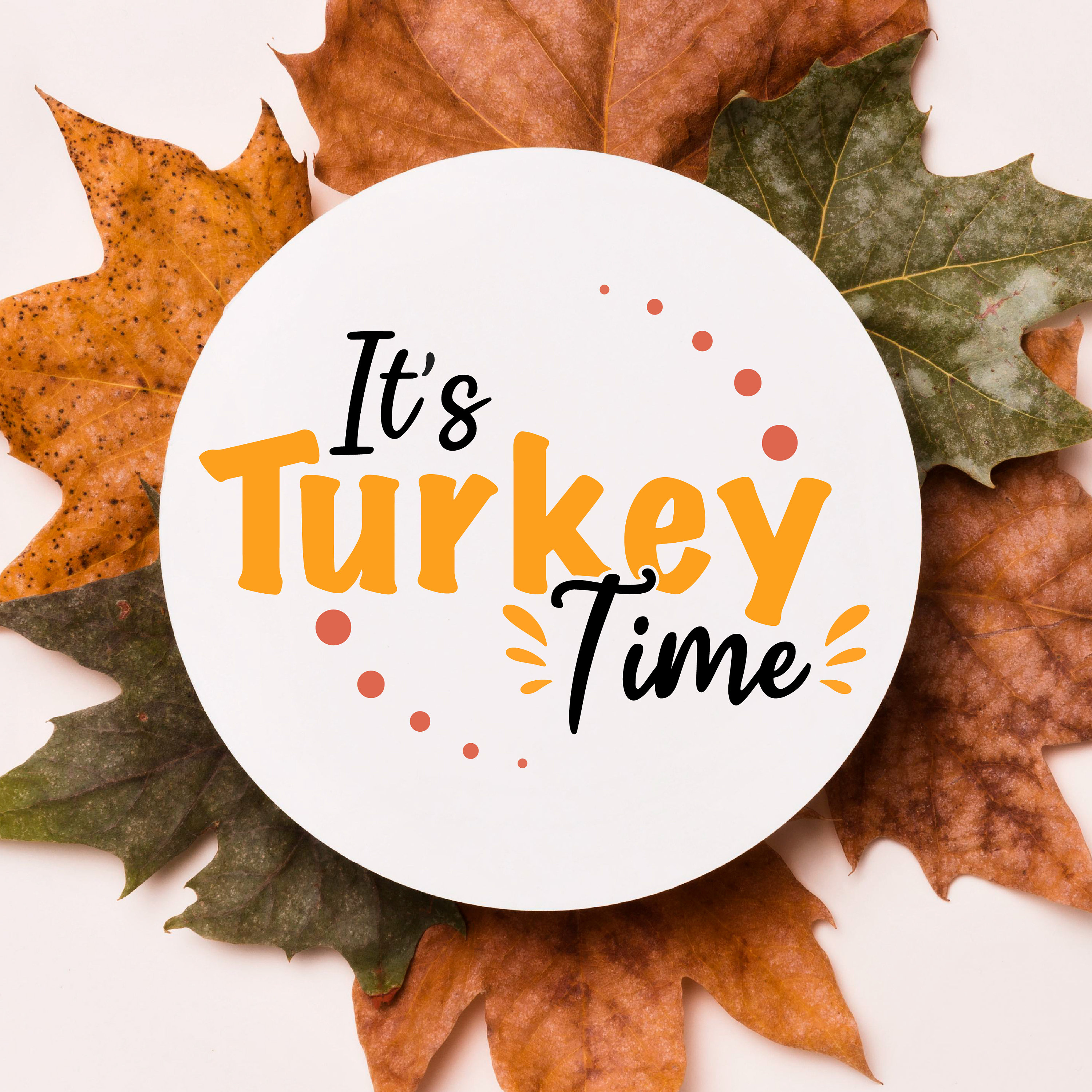 It's Turkey Time Svg, Thanksgiving Svg, Autumn Design Svg, Turkey ...