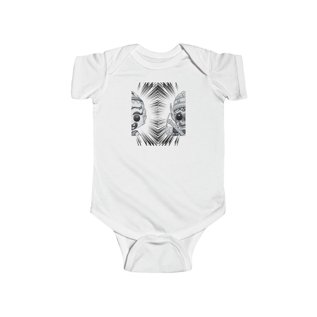 Little Hanuman and Giant Black and White Profile Bodysuit Clothes ...
