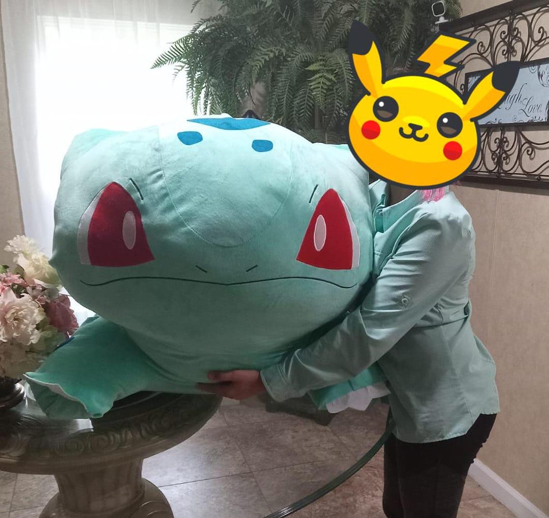 Bulbasaur HUGE Pokemon Plush Handmade ONLY ONE Plushy - Etsy