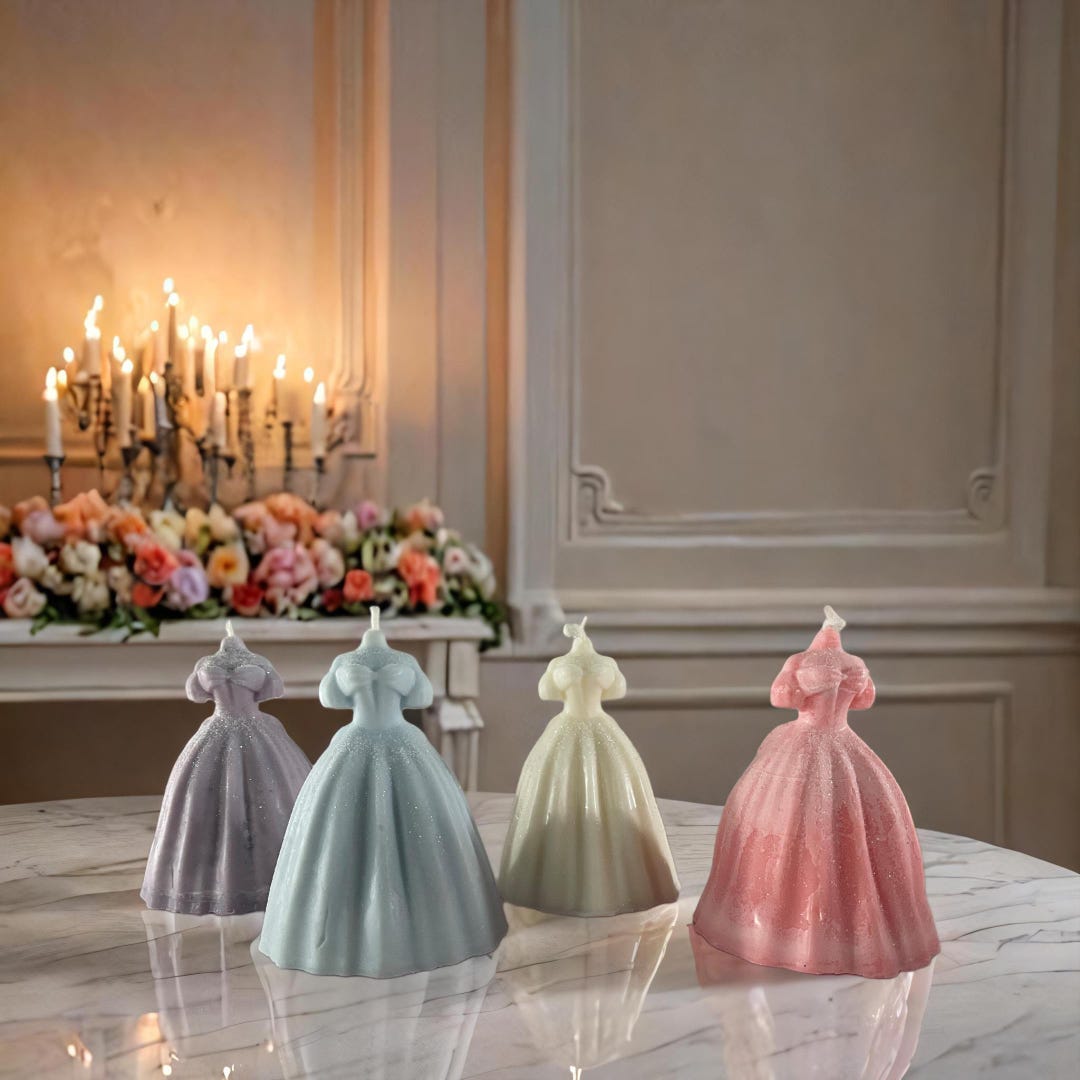 Here Comes the Glow - Wedding Dress Candle - Etsy