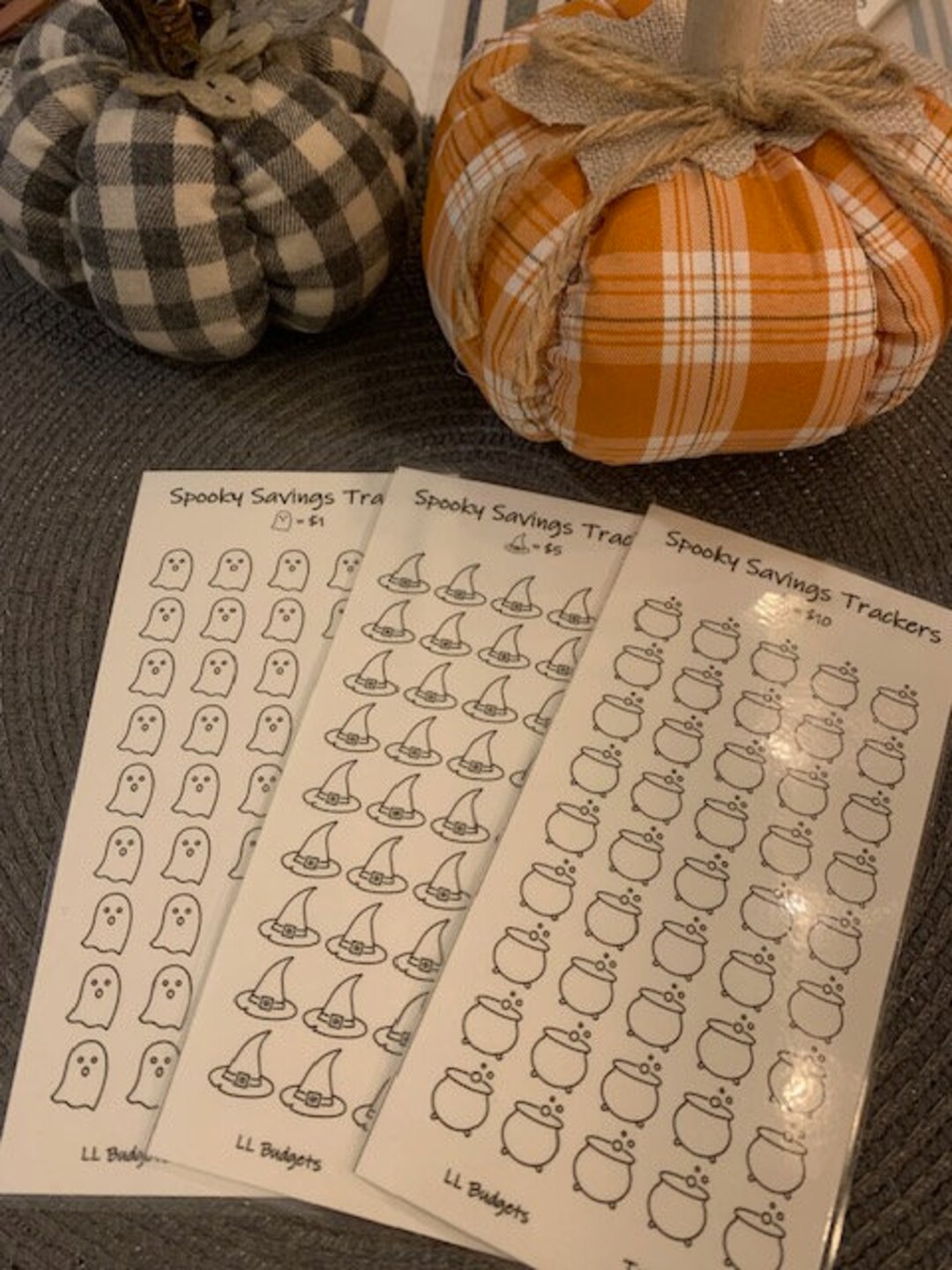 Halloween Savings Tracker Bundle 6 Trackers - Etsy