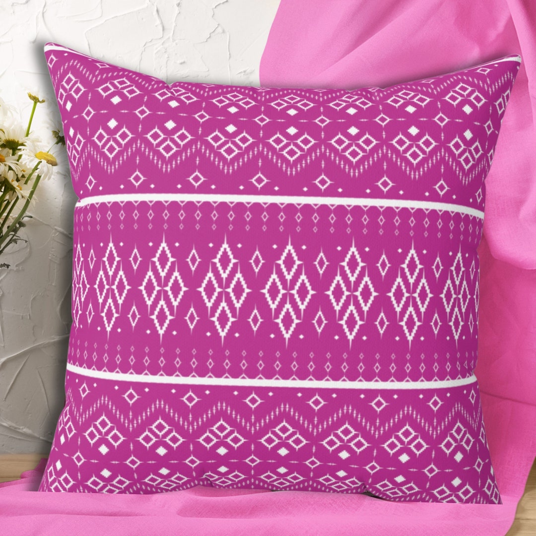 Fuchsia Accent Throw Pillows in Assorted Sizes With Insert, Magenta ...
