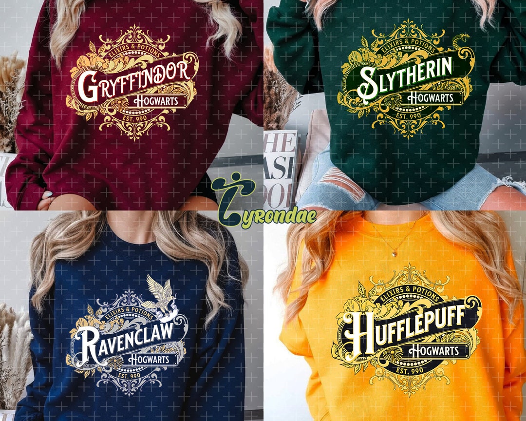 Wizard House Crests PNG Bundle, Wizarding School PNG Sublimation ...