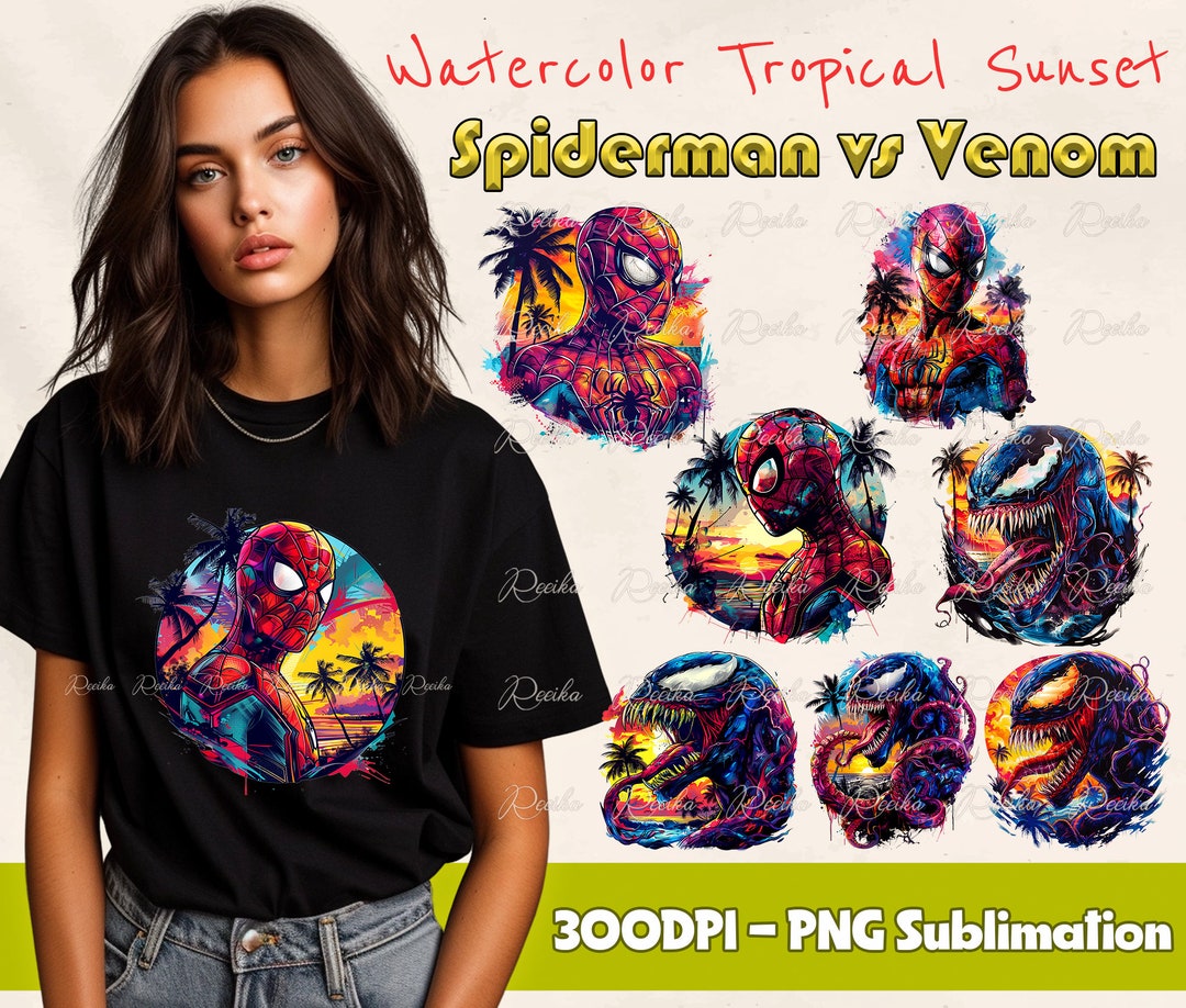 Super Hero PNG Bundle, Retro Palm Tree PNG Sublimation,watercolor ...