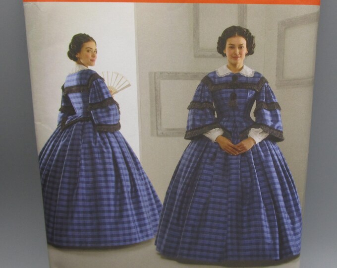 Simplicitymisses' Costumes Civil War Sewing Pattern 3727 Size US 8, 10 ...