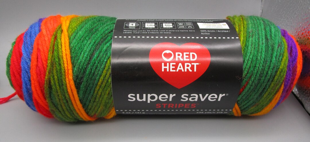 Red Heart ~ Favorite Stripe Super Saver Stripes Medium Yarn ~ 5 Oz ...
