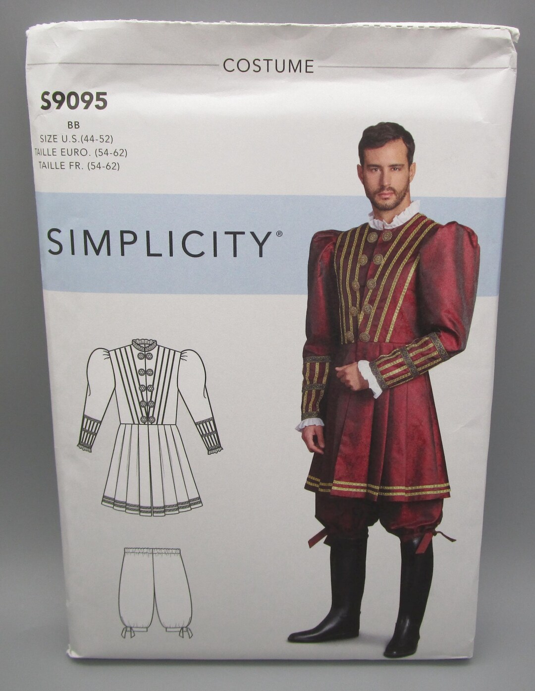Simplicity ~ Men's Historic Suit Tudor Court Costume Sewing Pattern ...