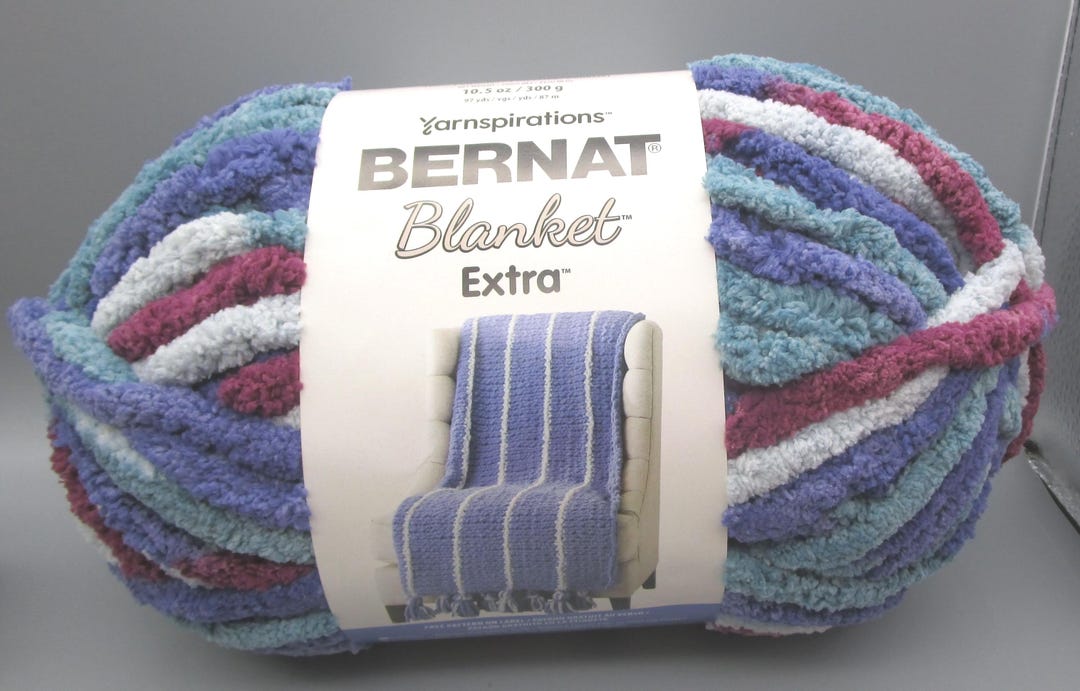Bernat Yarnspirations ~ Speckled Moonrise Jumbo Blanket Extra Yarn ~ 10 ...