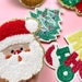 Gingerbread Man Christmas Chenille Patches, Chenille Santa Patch ...