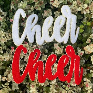 CHEER Chenille Iron on Patch, Cheerleading Applique - Etsy