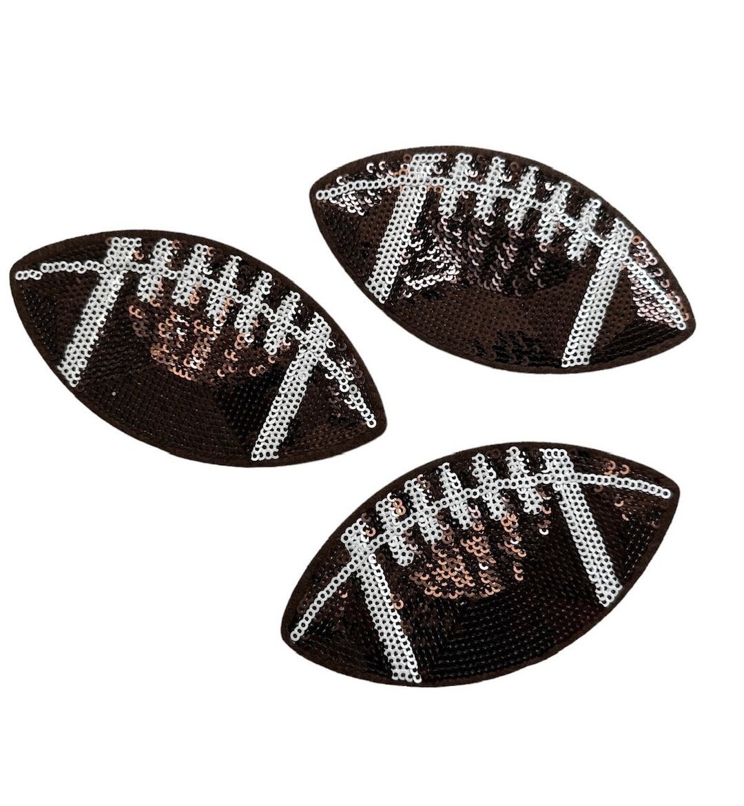 Sequin Football Patch, Iron on DIY Sequin Football Patch - Etsy