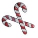 Candy Cane Sequin Christmas Chenille Patches, Sequin Candy Cane Santa Patch, Holiday Iron on ...