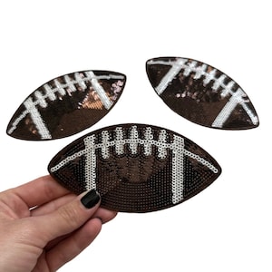 Sequin Football Patch, Iron on DIY Sequin Football Patch - Etsy