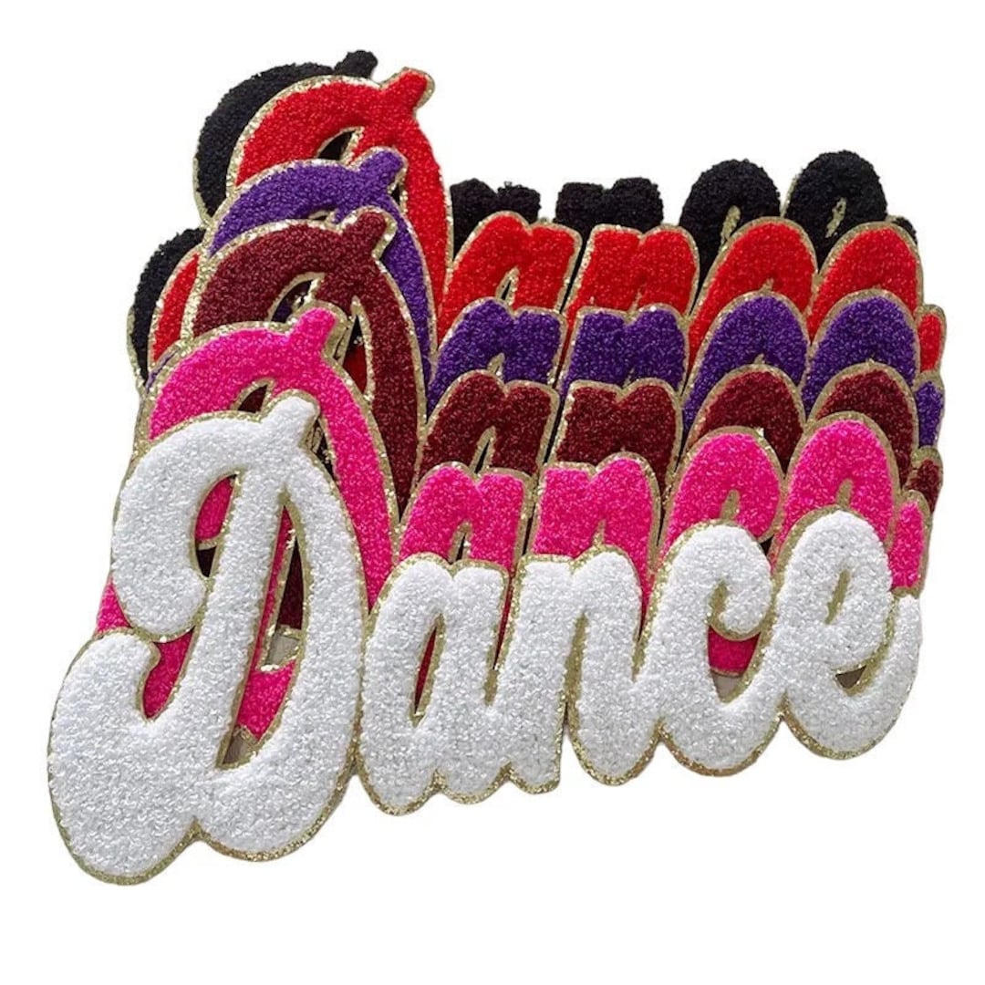 Dance Chenille Iron on Patch (10.75