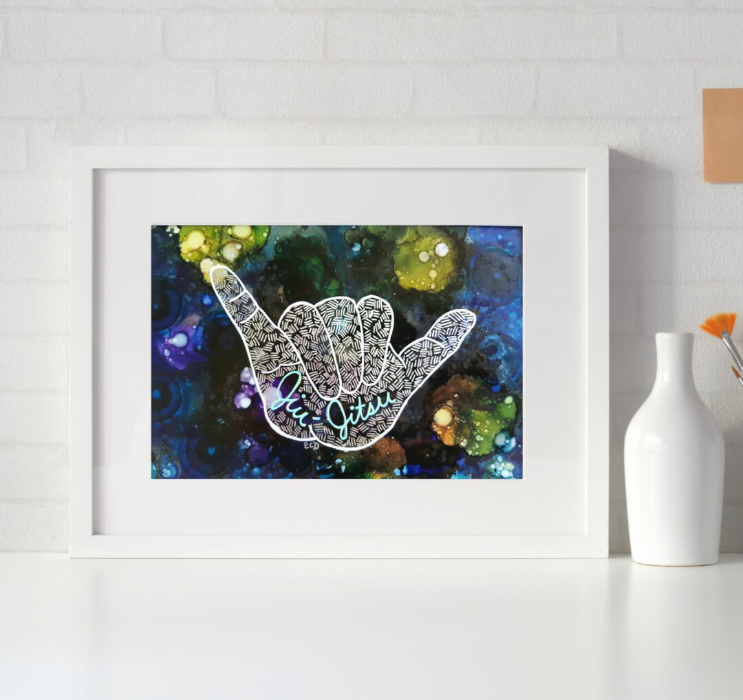 Fine Art Giclée Print of Jiu Jitsu Shaka Cool Jiu Jitsu - Etsy