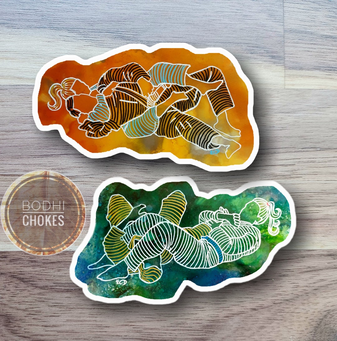 Two Small Couples Jiu Jitsu Sticker Bundle, Waterbottle Stickers, Bjj ...