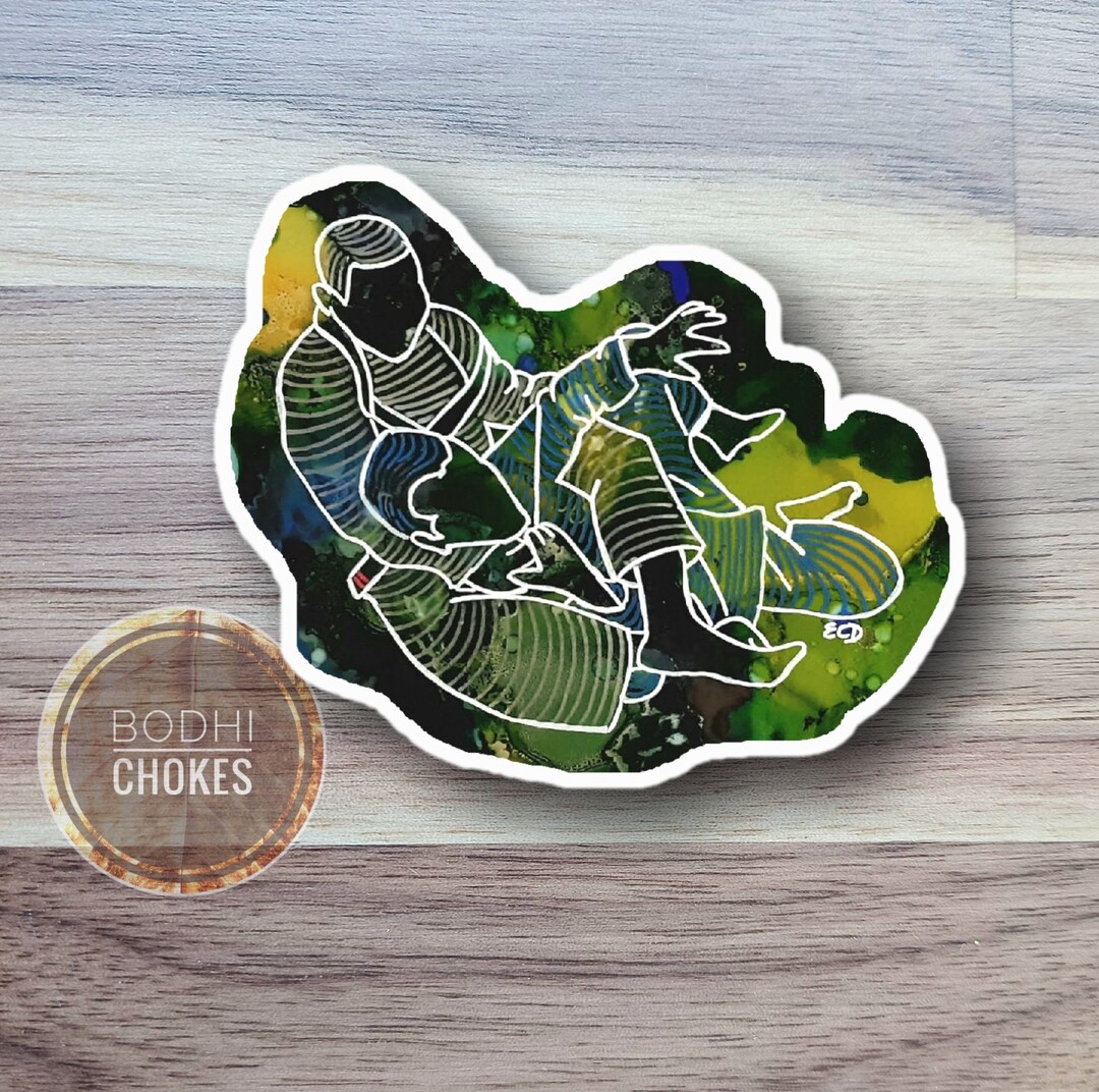 Mens Bow and Arrow Choke Jiu Jitsu Vinyl Sticker, Abstract Bjj Decal ...