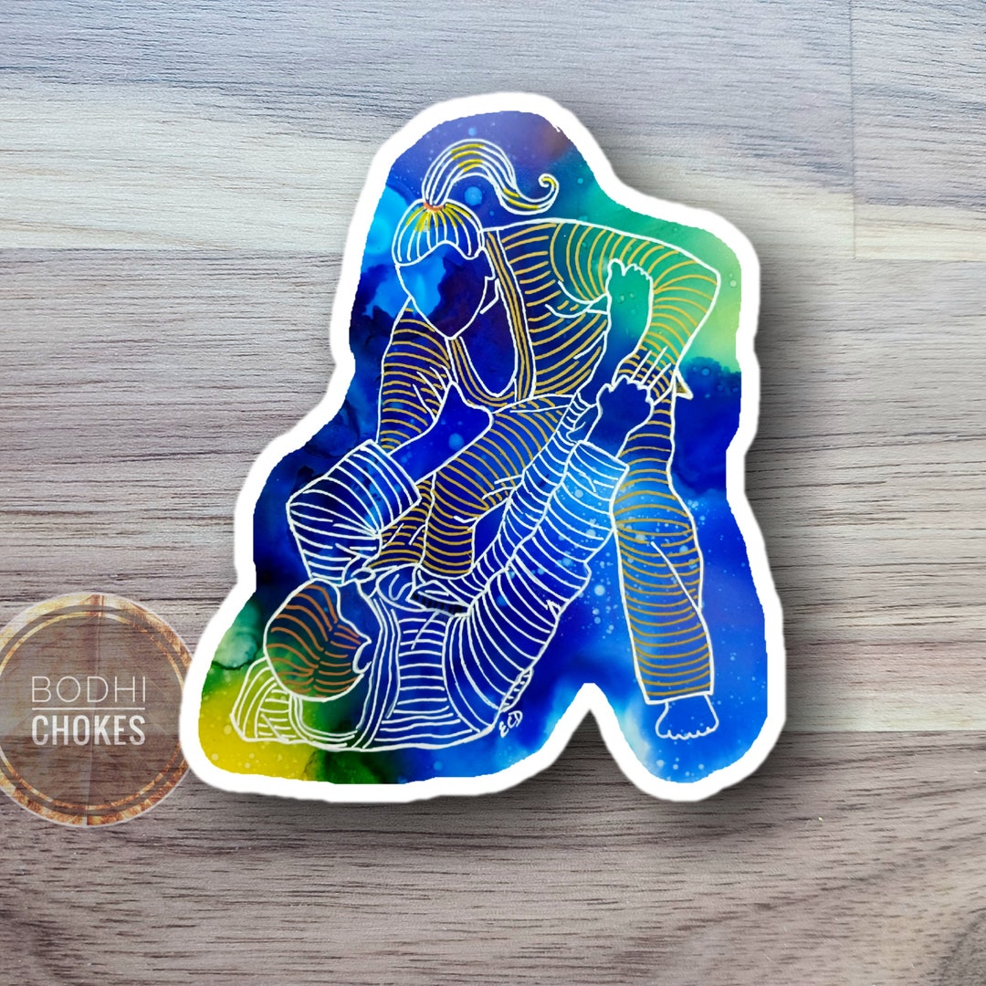 Spider/lasso Guard Sticker, Bjj Artsy Decal, Jujitsu Vinyl Bumper ...