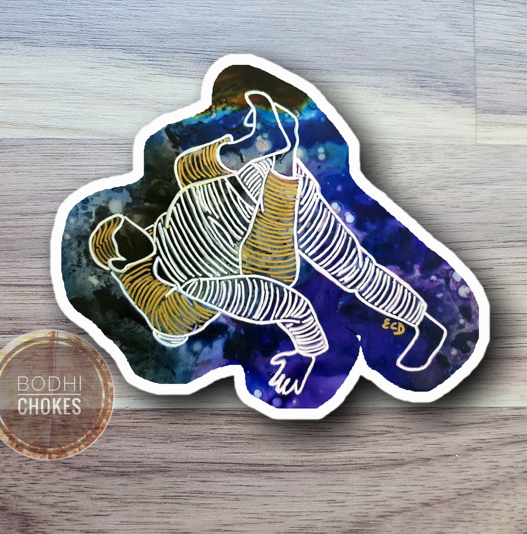 Mens Guillotine Choke Jiu Jitsu Vinyl Sticker Abstract Bjj - Etsy