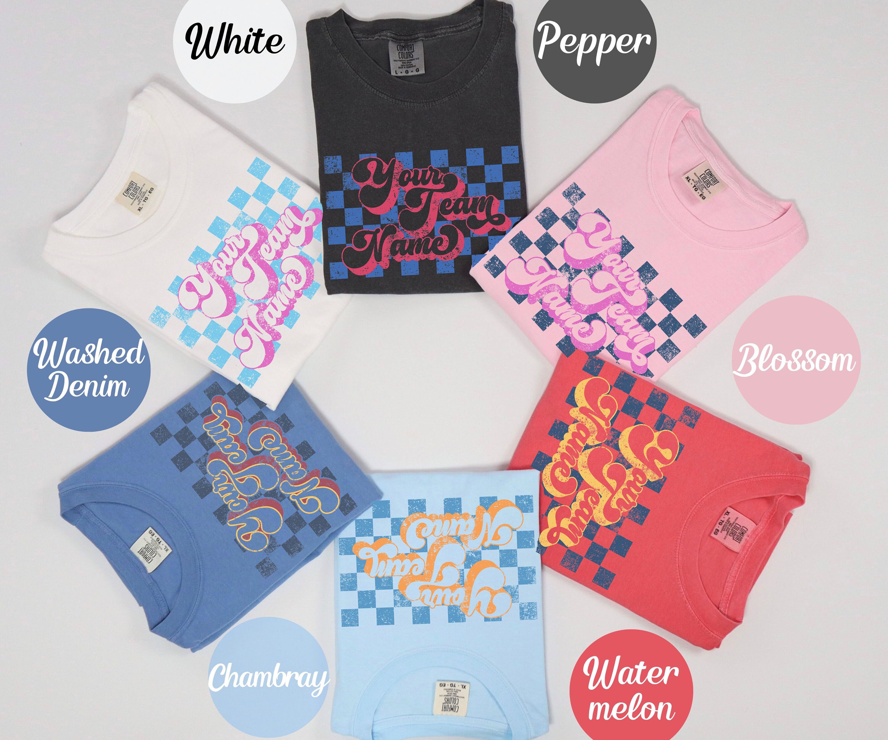 Custom Comfort Colors Team Name Shirt, Personalized Team Shirt ...