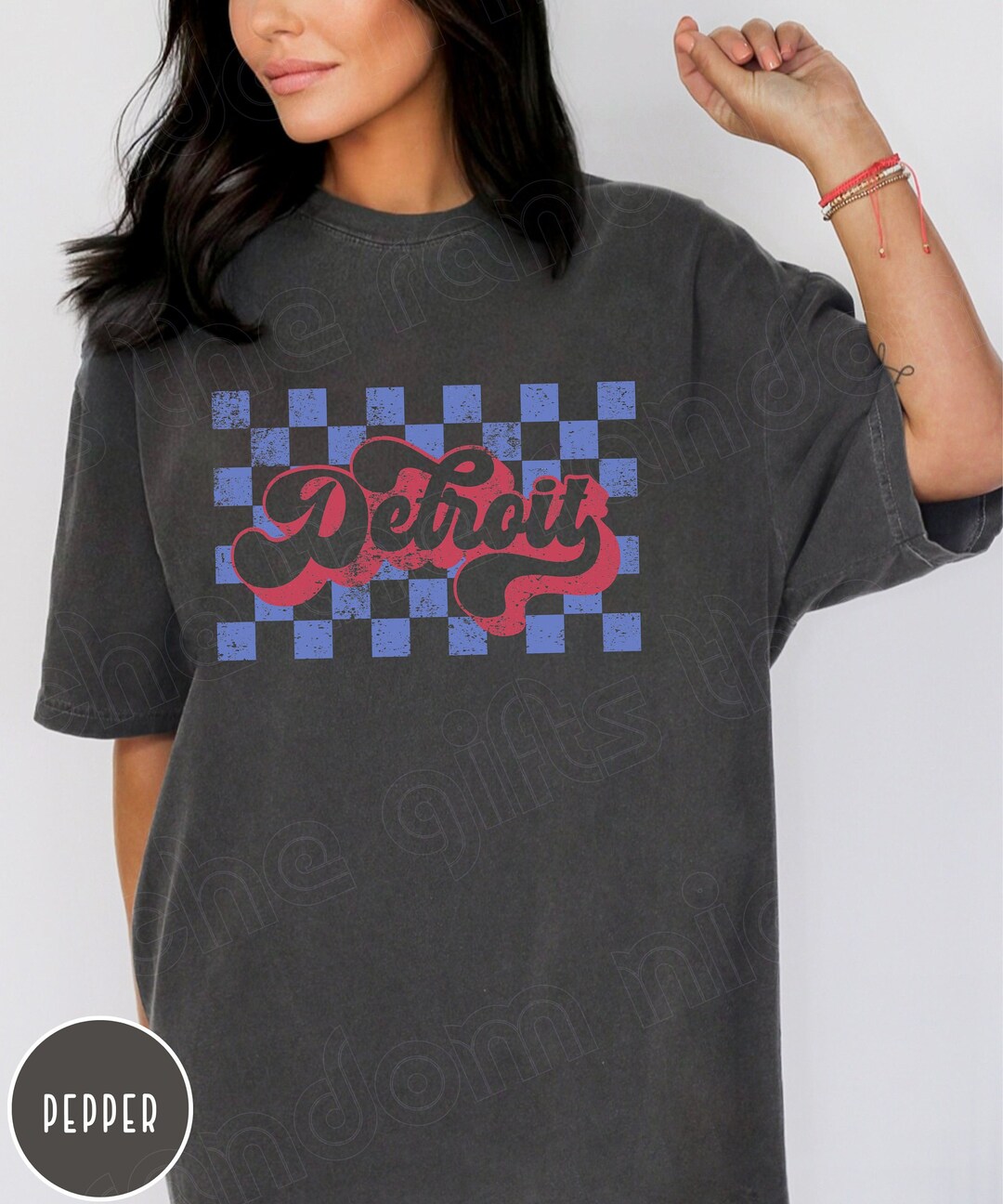 Vintage Detroit Basketball Comfort Colors Tshirt, Detroit Michigan ...