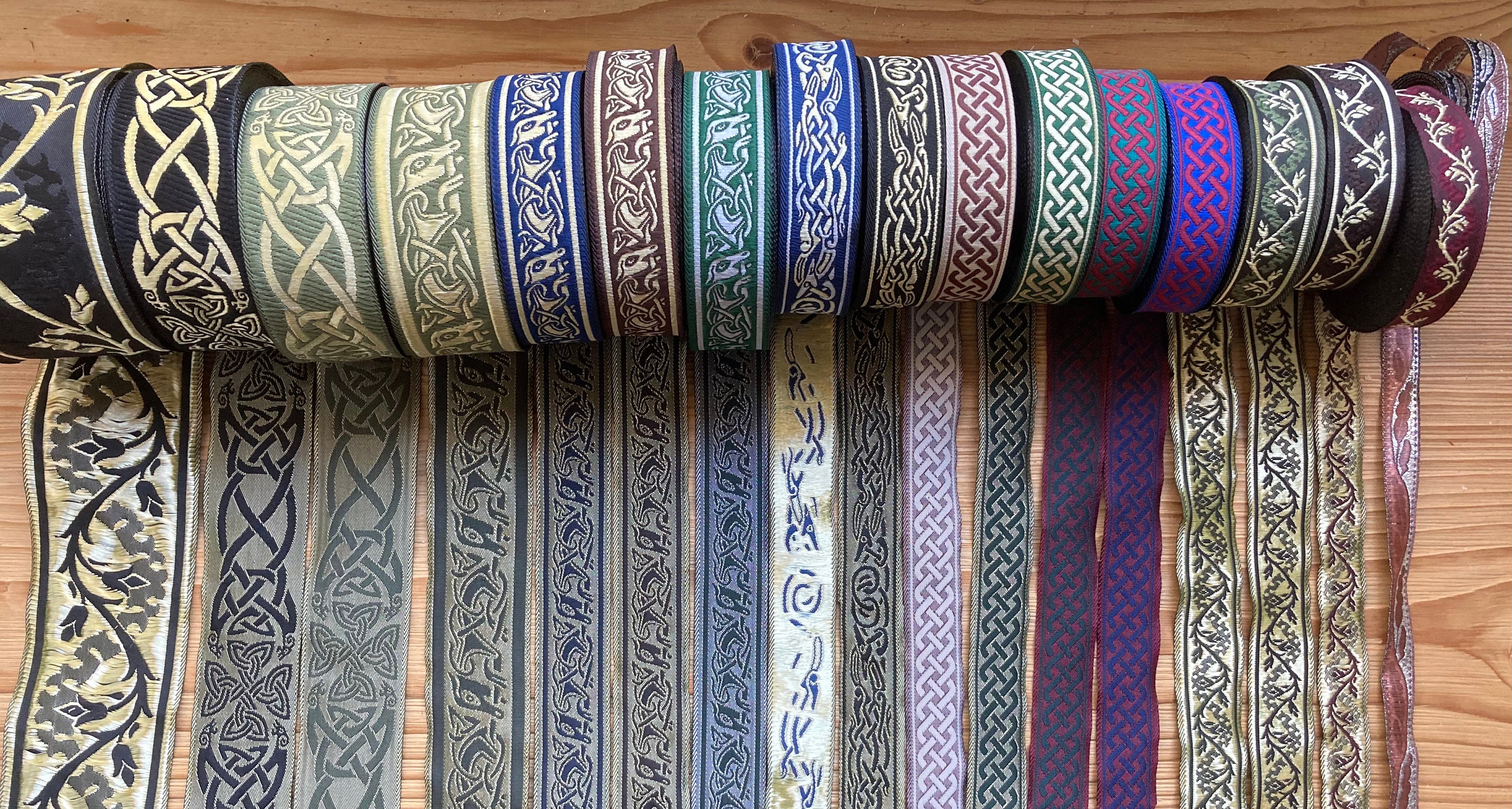 Jacquard Ribbon Viking / Celtic / Medival / Vintage - Etsy UK