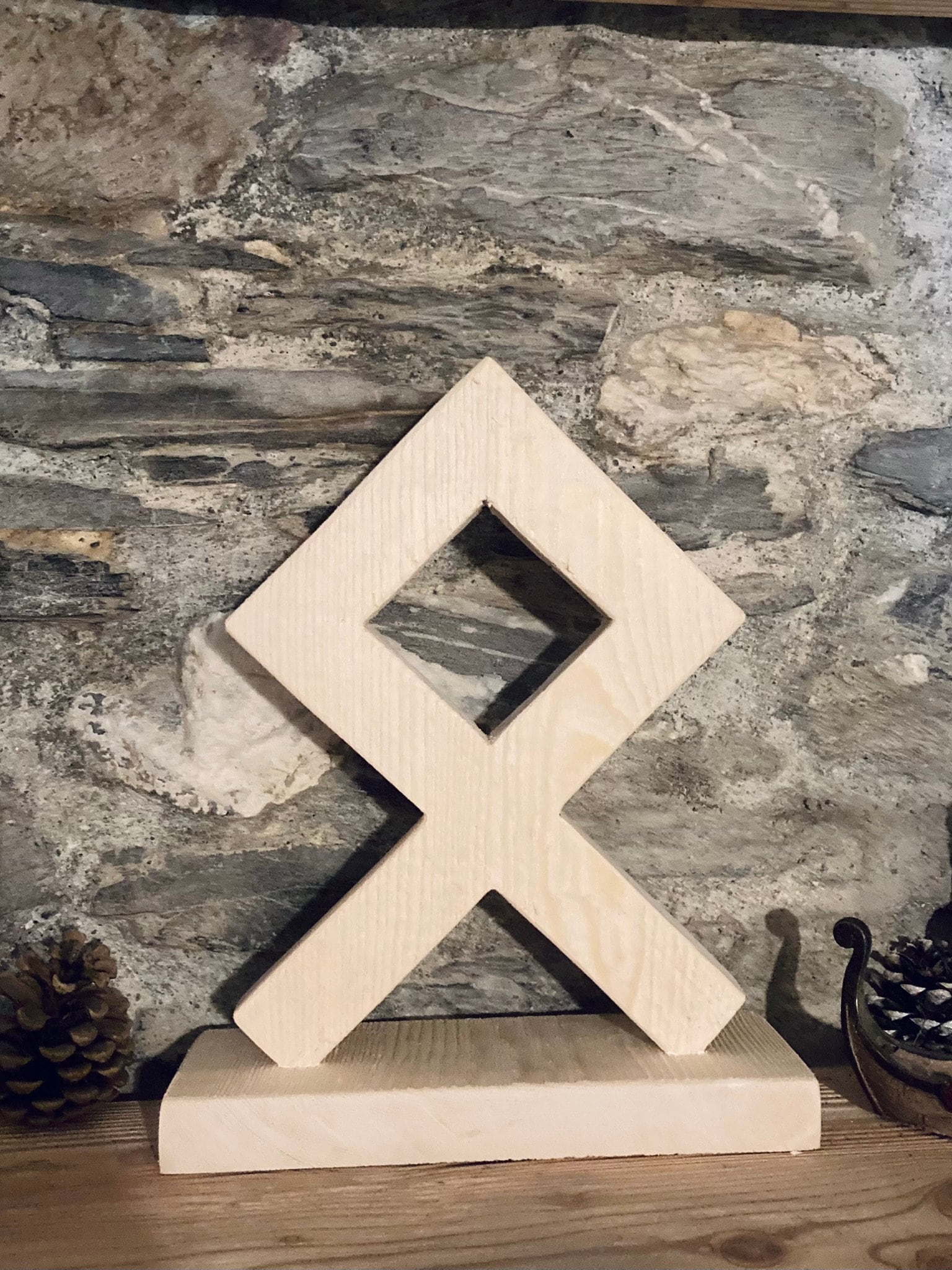 Wooden Odal /othala Rune - Etsy Australia