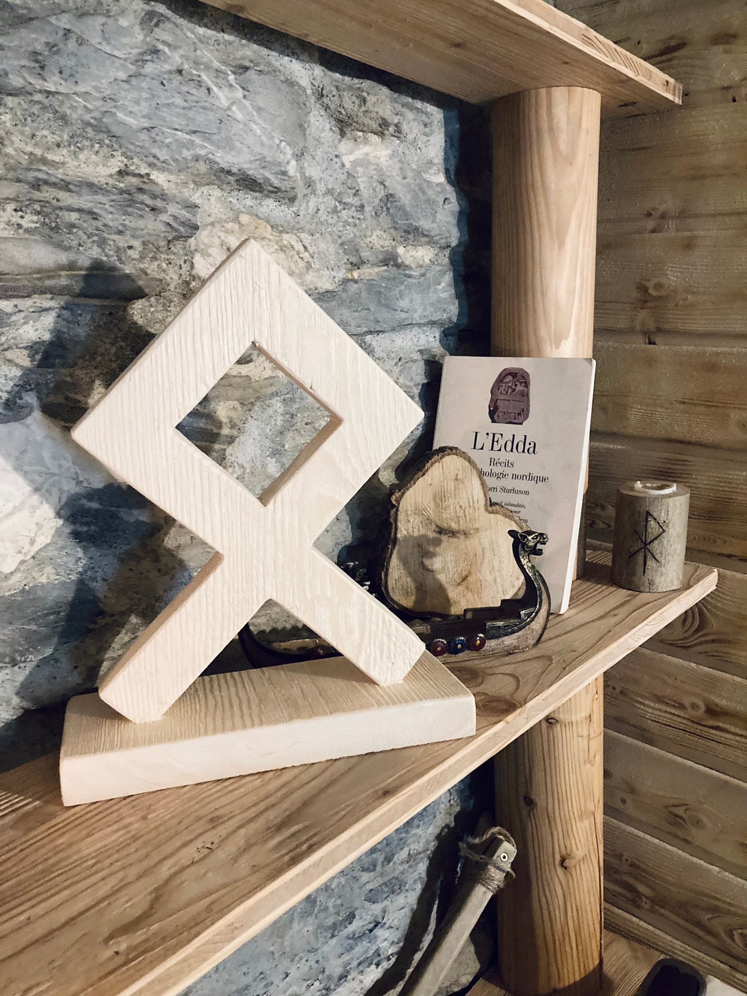 Wooden Odal /othala Rune - Etsy Australia