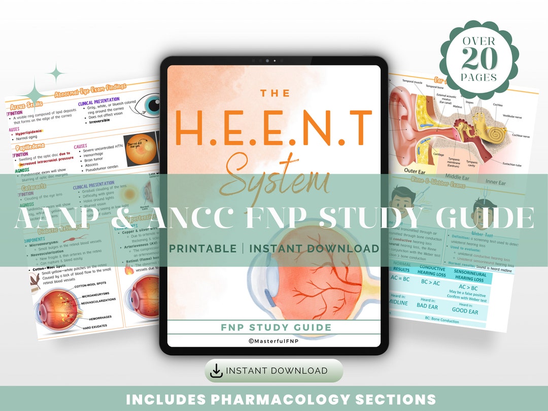 HEENT Study Guide for Family Nurse Practitioner AANP / ANCC Board Exam ...