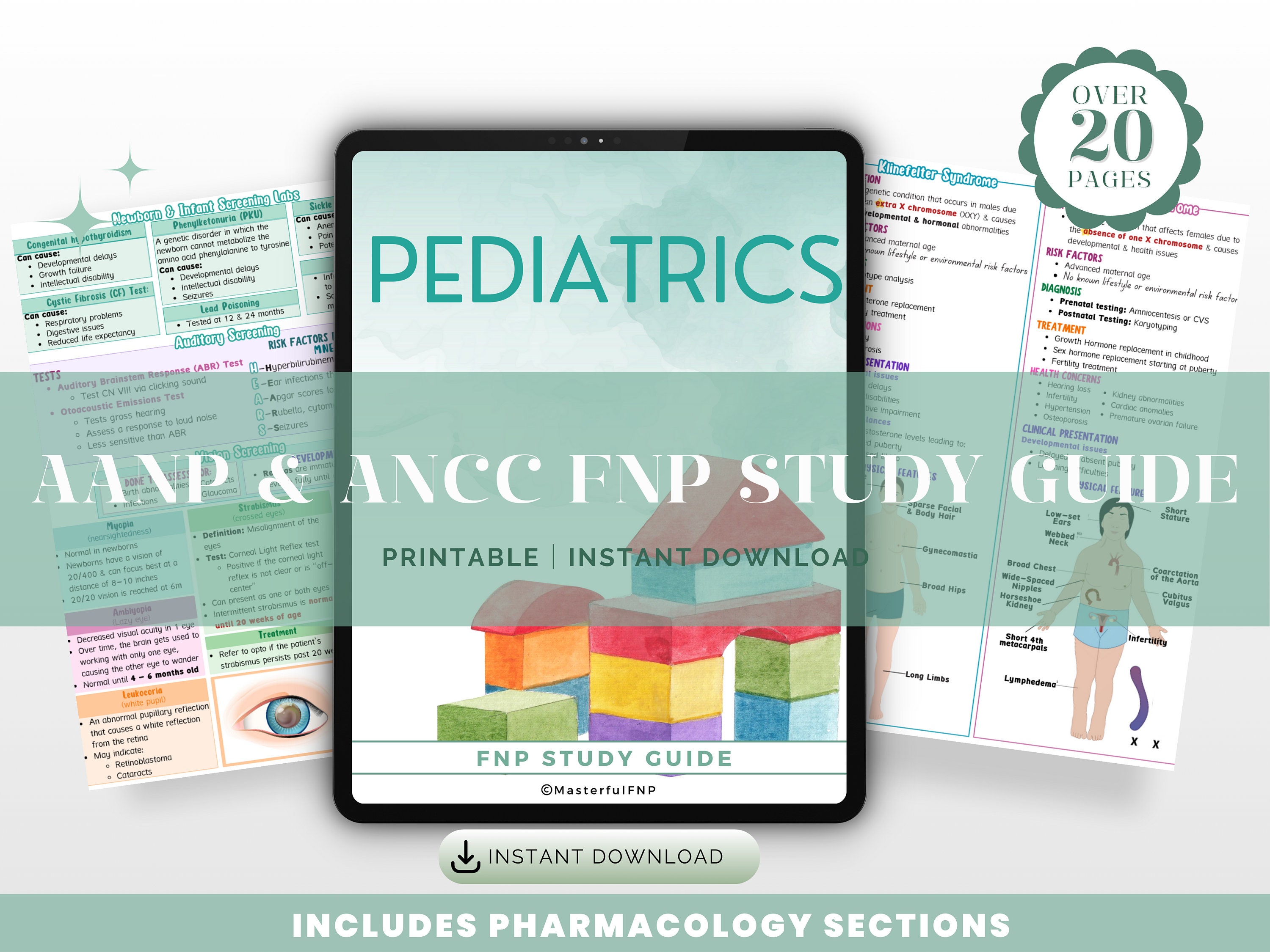 FNP Pediatric Study Guide for Nurse Practitioner AANP/ANCC Board Exam ...