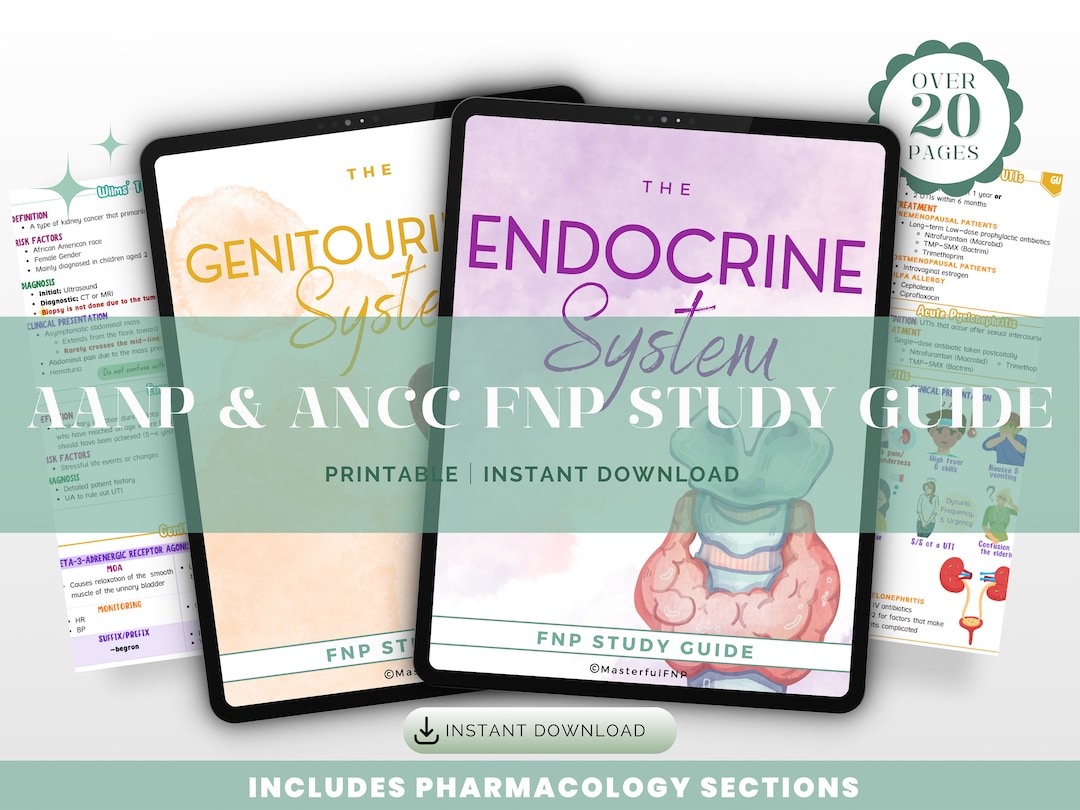 FNP Endocrine & Renal Study Guide for Nurse Practitioner AANP and ANCC ...