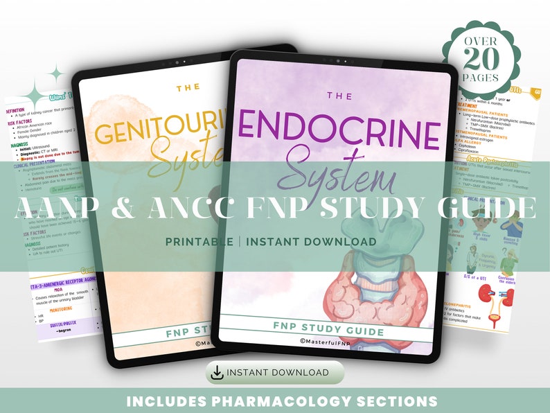 FNP Endocrine & Renal Study Guide for Nurse Practitioner AANP and ANCC ...