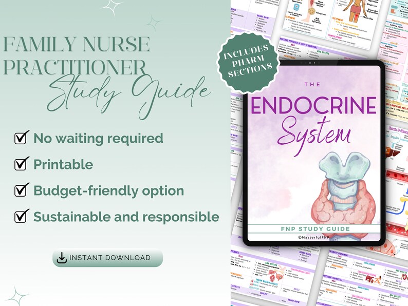 FNP Endocrine & Renal Study Guide for Nurse Practitioner AANP and ANCC ...