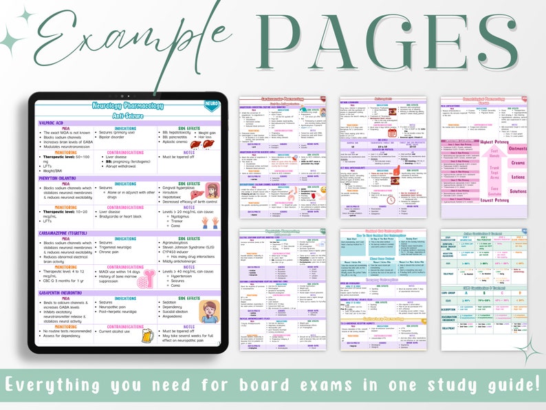 FNP Pharmacology Review Study Guide for Family Nurse Practitioner - Etsy