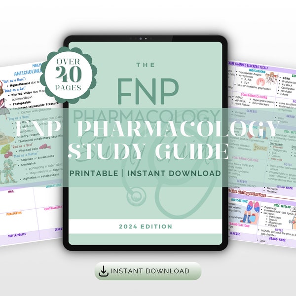 Nurse Study Guide - Etsy