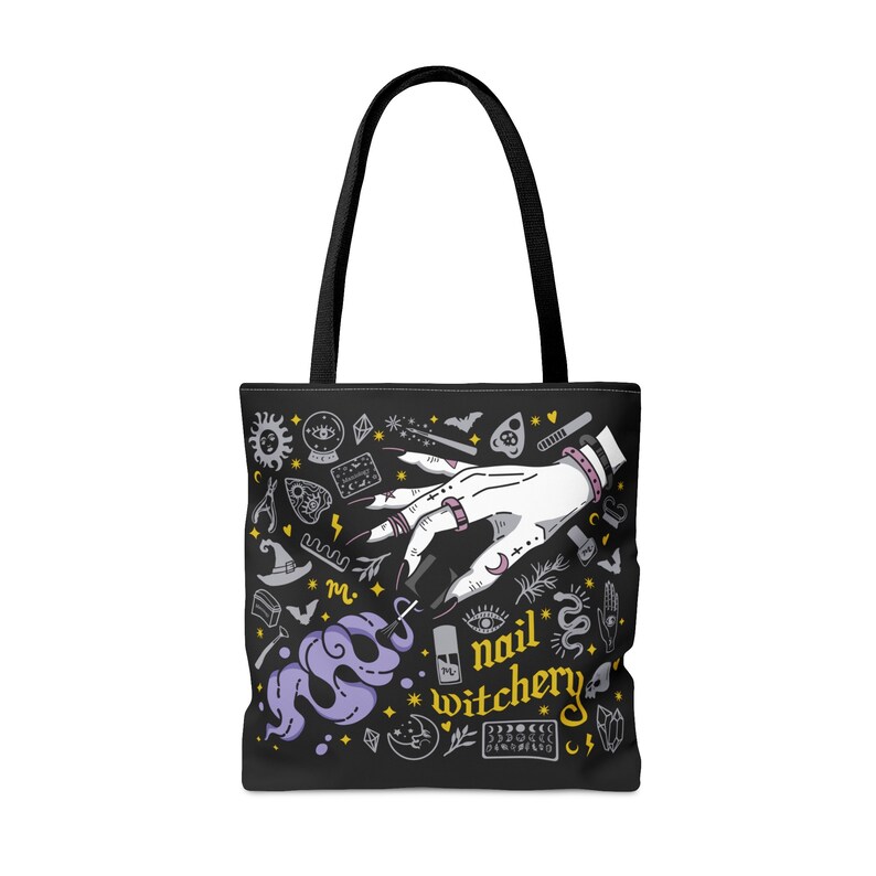 Nail Witchery Tote Bag, Maniology Merch, Witchy Vibes Bag, Mystical ...