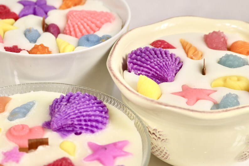Sea Shell Candle Bowls - Etsy