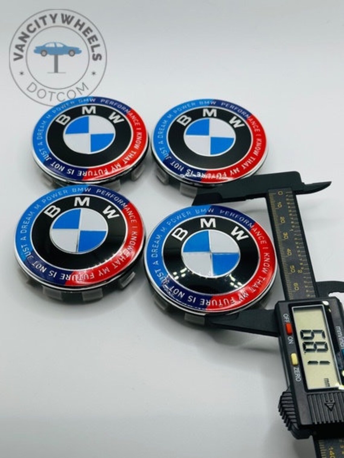 Set of 4 New Bmw M Power Alloy Wheel Center Caps 68mm, Center Hub Caps ...