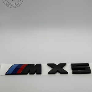 BMW M X5 Matte Black Badge 17028mm - Etsy