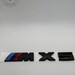 BMW M X5 Matte Black Badge 17028mm - Etsy