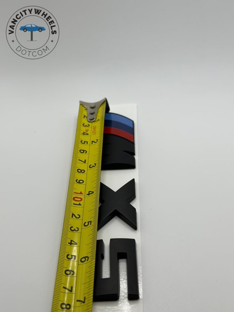 BMW M X5 Matte Black Badge 17028mm - Etsy