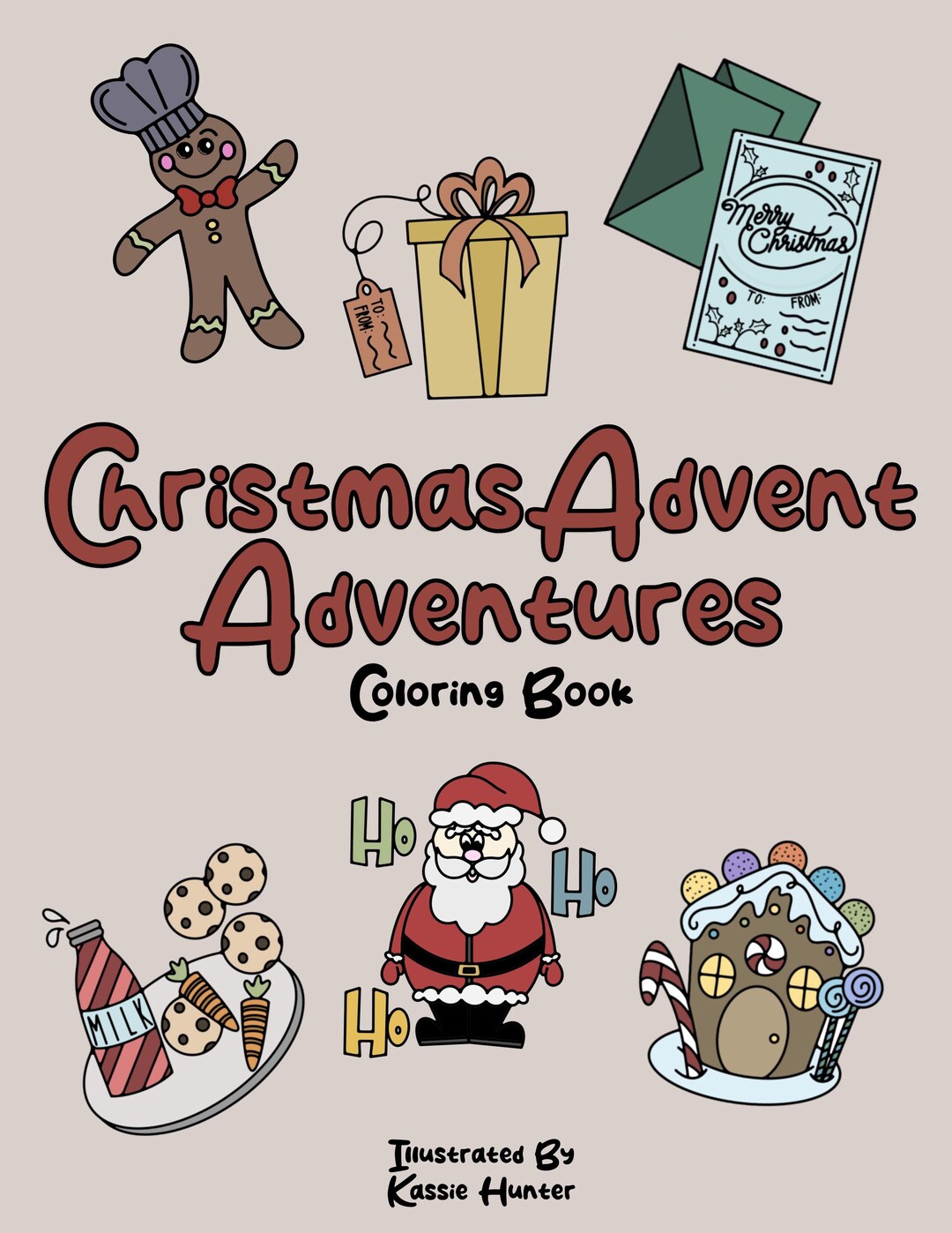 Christmas Advent Adventure Coloring Book - Etsy
