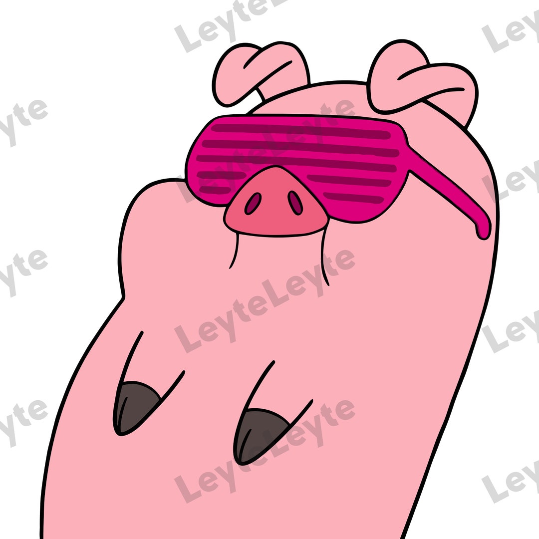 Waddles Gravity Falls Pig HD PNG, SVG - Etsy
