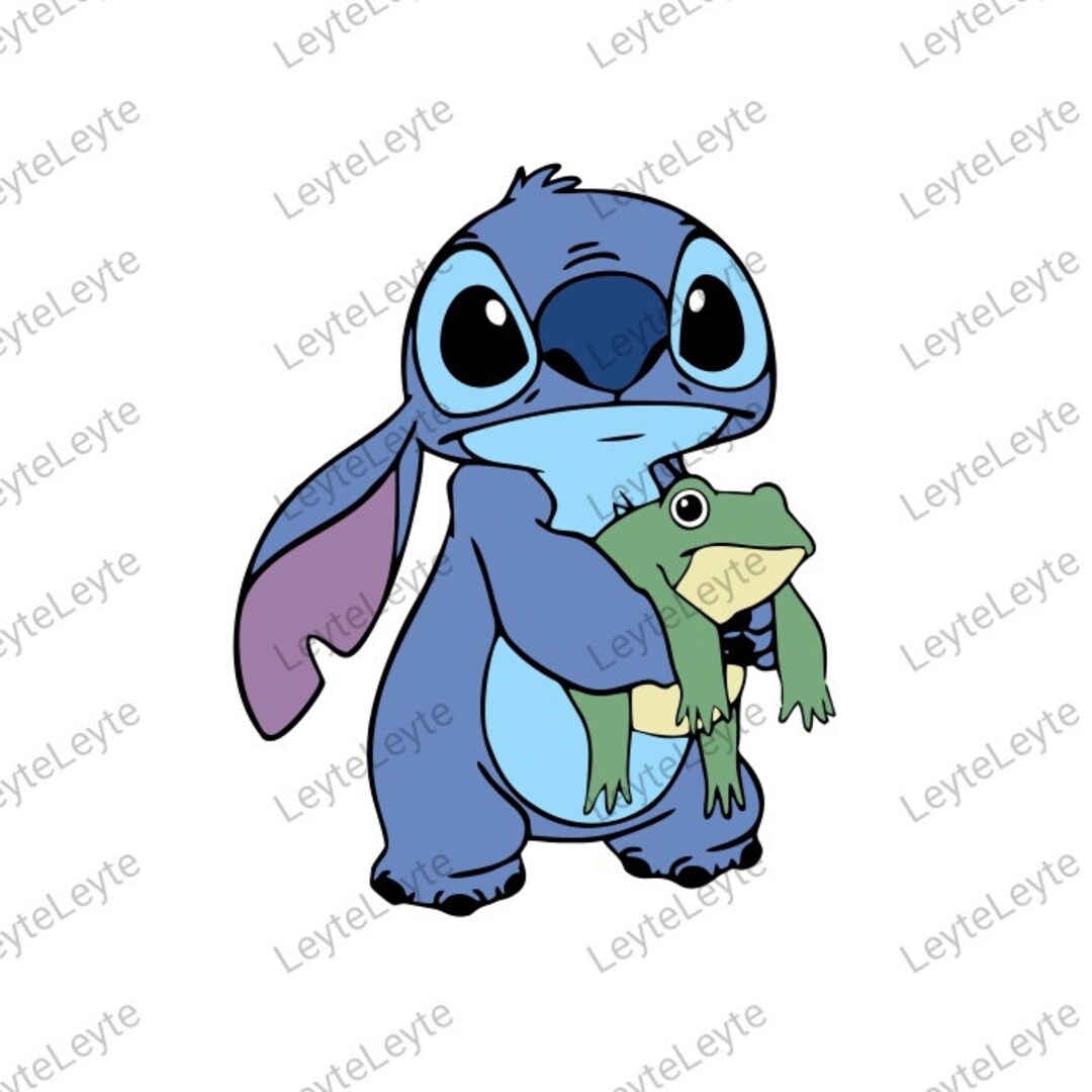 Stitch & Frog HD PNG, SVG - Etsy