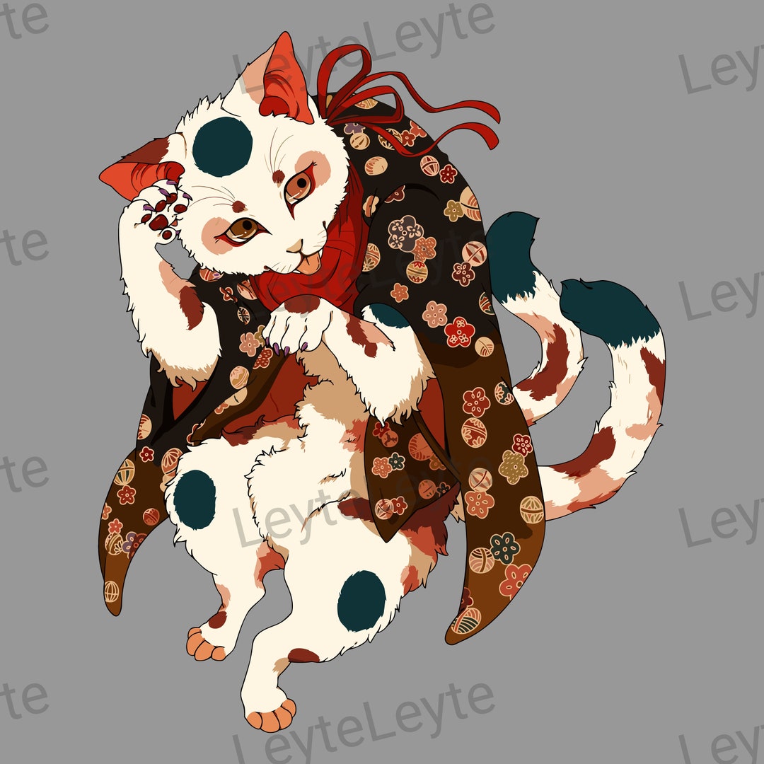 Japanese Cat HD PNG, SVG - Etsy