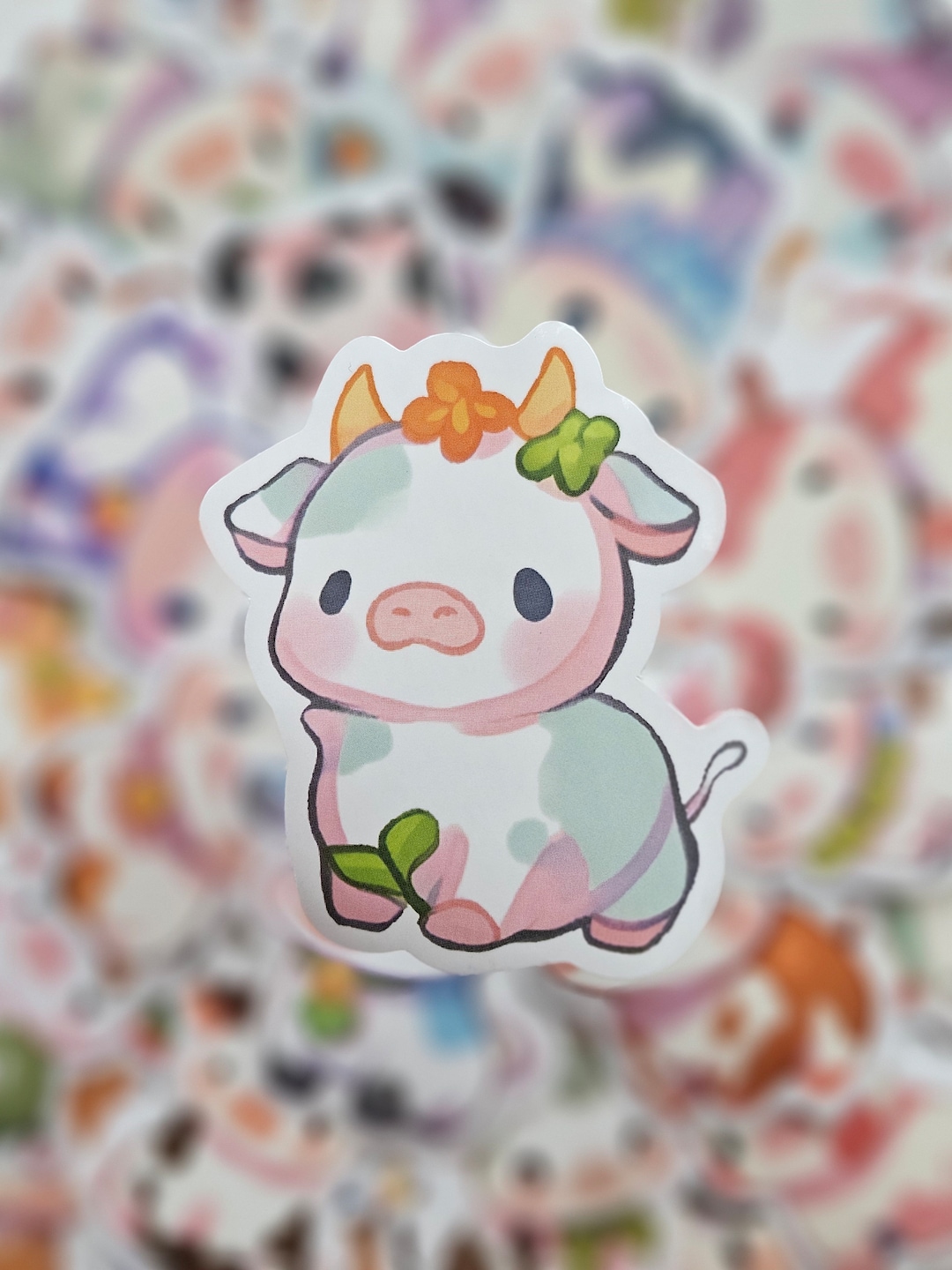 Cute Cow Stickers, Cow, Farm Animal, Farm Animals, Moo, Stickers ...